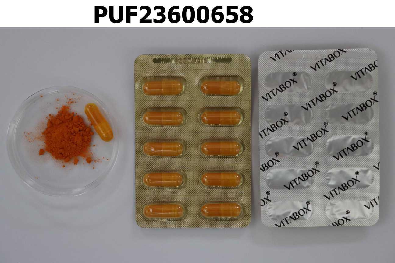 PUF23600658 養護專科－VITABOX® 美國專利95% C3 超級薑黃素+專利牛樟芝子實體 - 報告資料 ｜SGS安心資訊平台